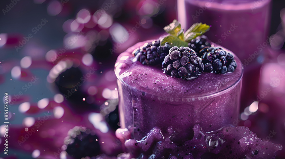 bebida fria frape de zarzamoras batido o licuado de moras licuado de ...