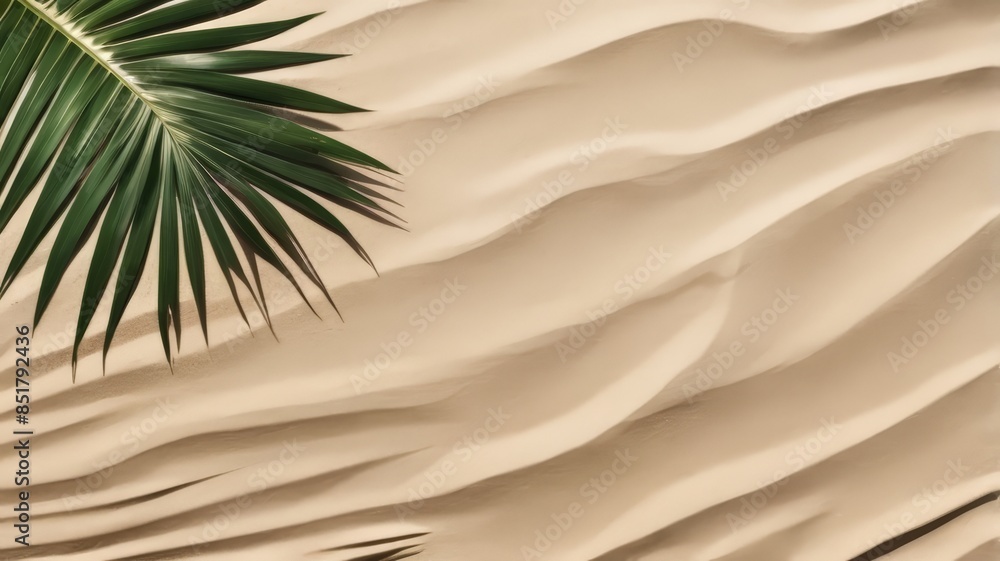 Wallpaper of palm tree shadows on the sand. Sand texture. Sandy beach ...