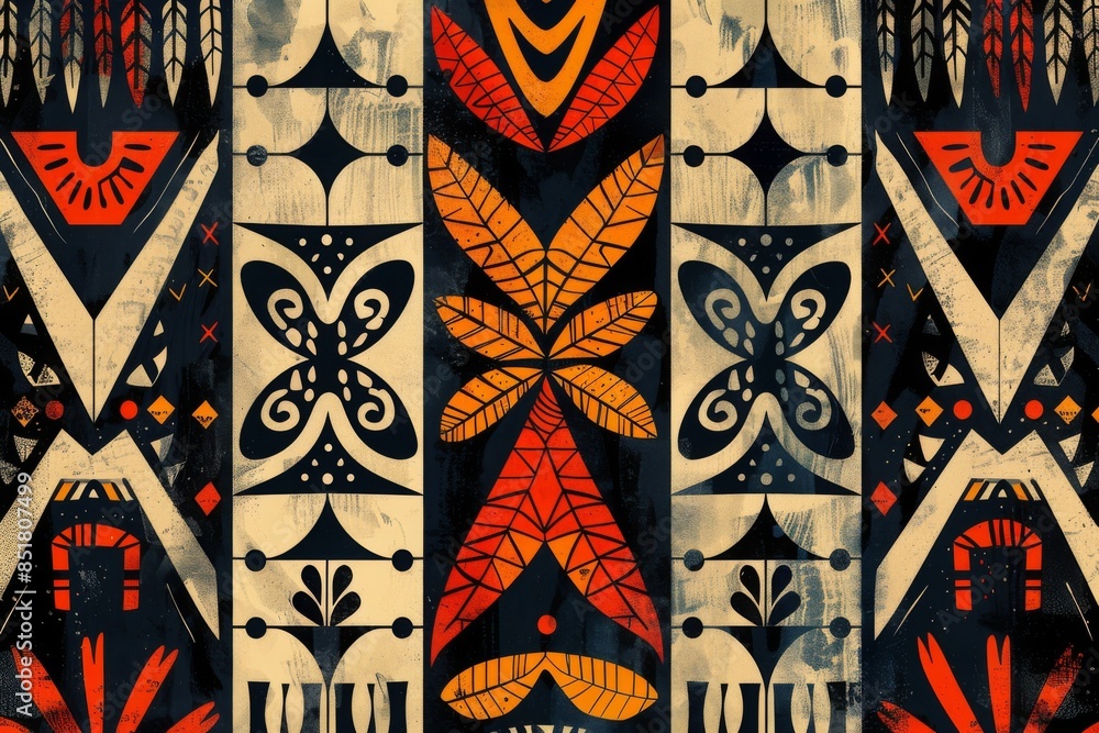 Traditional pattern of the indigenous people of Fiji Stock Illustration ...