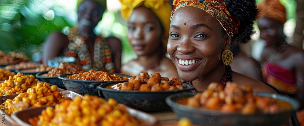A Heartfelt Collage Showcased People Enjoying Traditional African ...