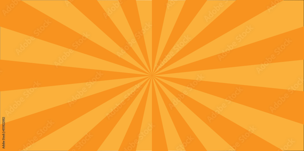 Vector Abstract orange sun rays and sunburst backdrop background ...