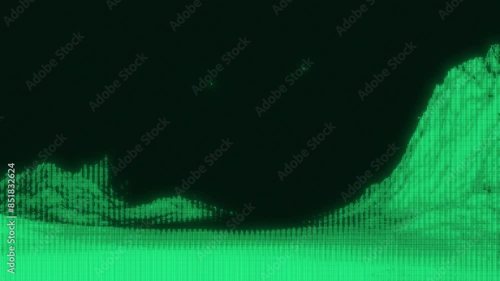 Retro-Futuristic pixelate Monitor synthwave style. Retro CCTV or VHS ...