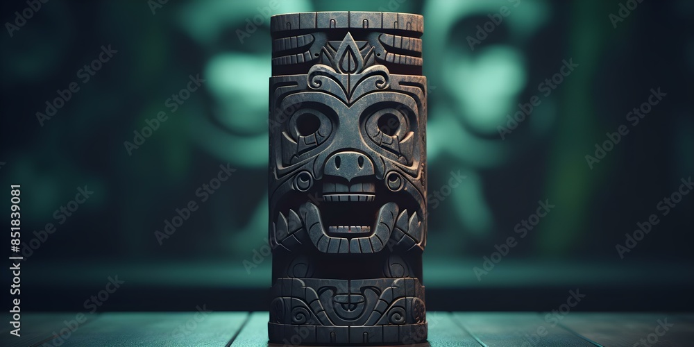 Ancient Deity Enshrined in Dark Magical Totem A Mysterious and Engaging ...