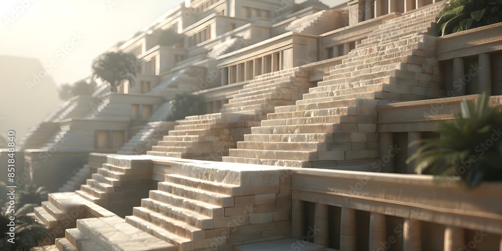 The Hanging Gardens of Babylon Located in the ancient Babylonian ...