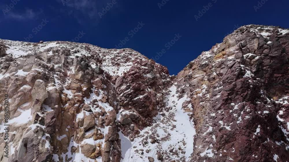 Peak of Ojos del Salado viewed from above reveals highest volcano in ...
