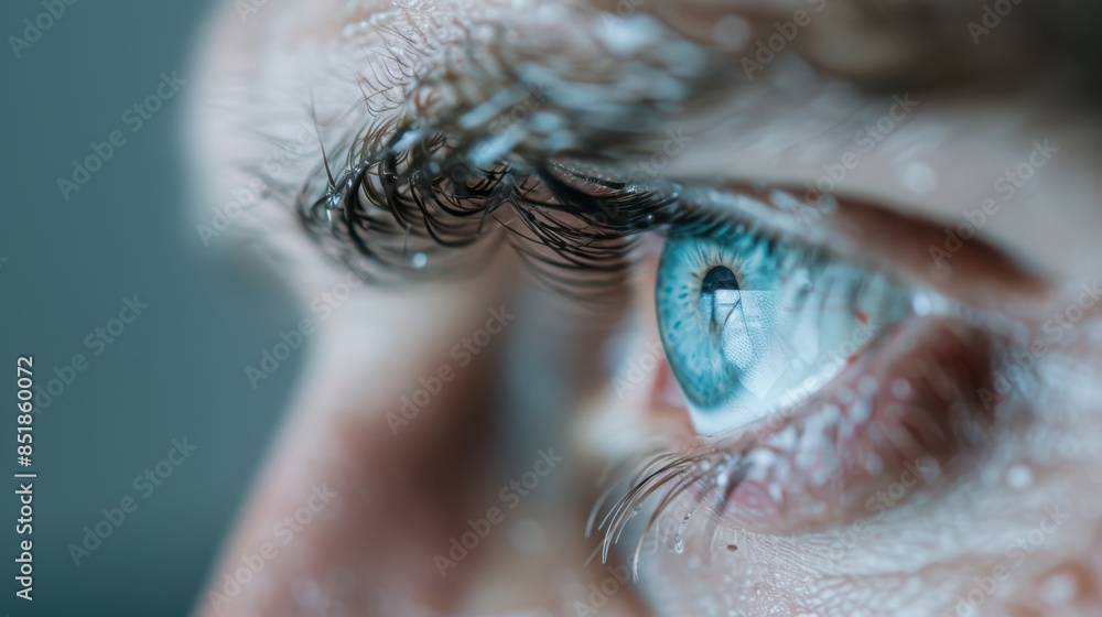 The dramatic intensity of a player's eyes during a UEFA European ...