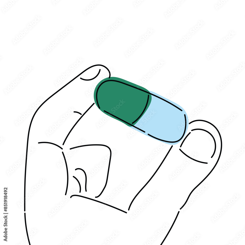 Sketch outline concept minimal in drawing medicine pill vitamin minimal ...