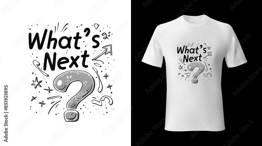 A cartoon style question mark with the text What's Next written above ...