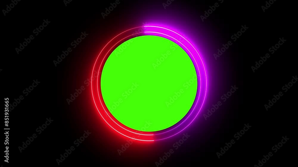 Colorful frame with green screen. green screen green background and ...