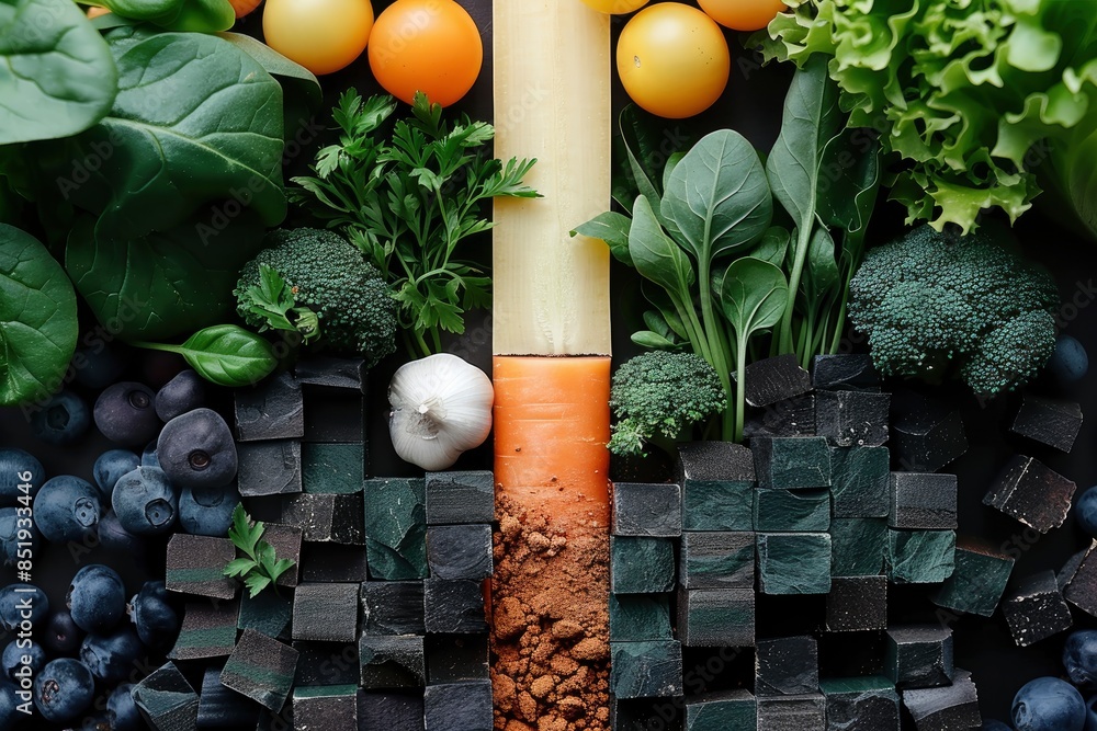 Photo of a carrot as if it were the blade end of a kitchen knife A ...