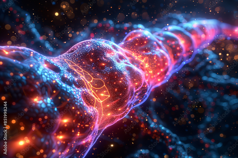 Visualization of the pathways of sensory cells in the spinal cord ...