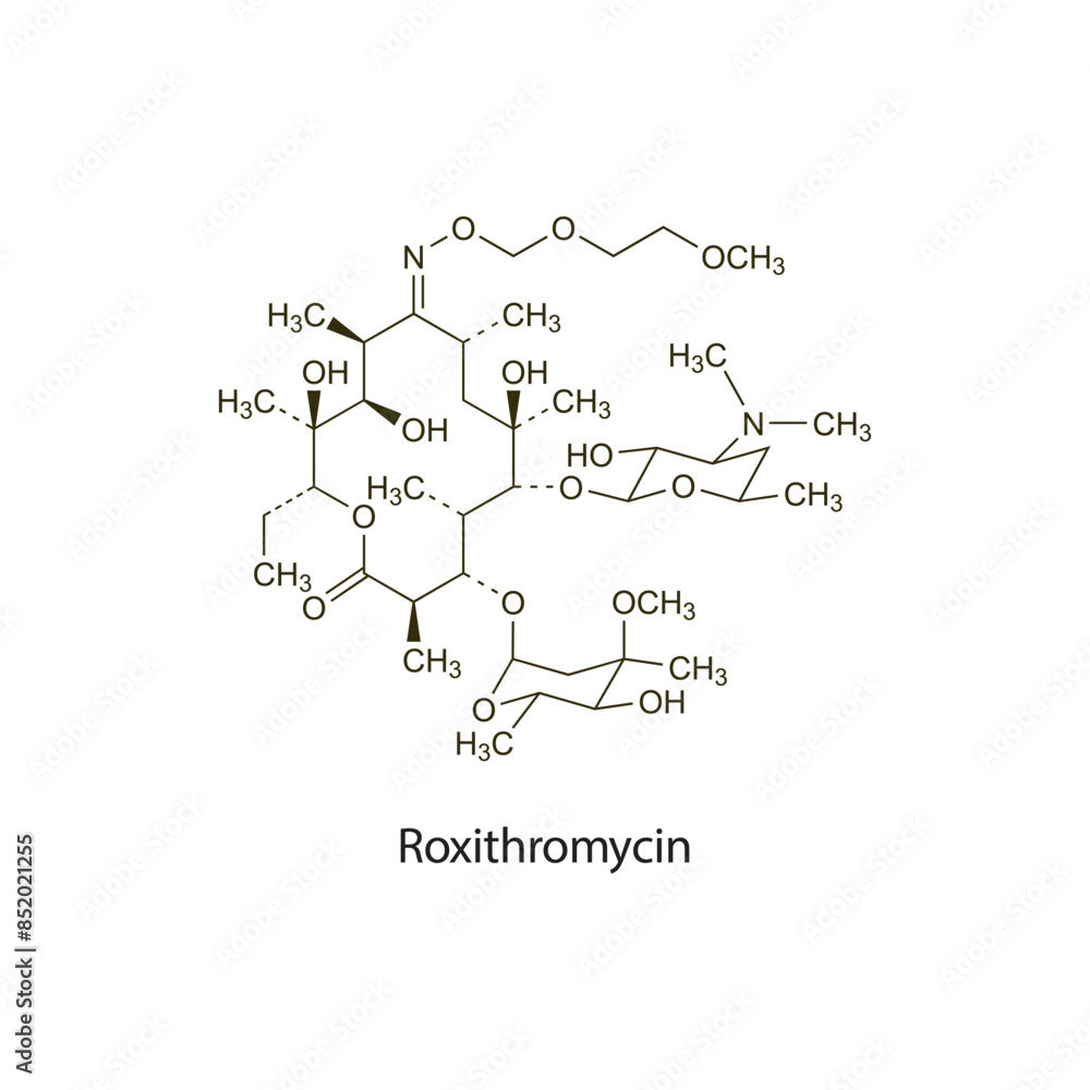 Bimatoprost flat skeletal molecular structure Prostaglandin Analogue ...