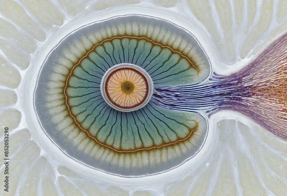 plain blank Detailed DIC micrograph of a single-celled Phacus ...