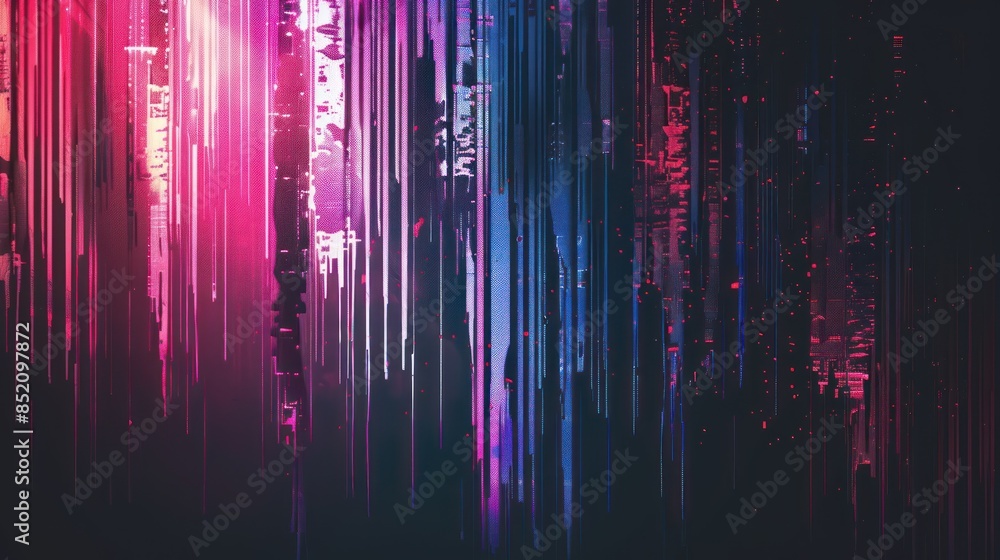 Background abstract matrix glitch effect technology digital paint ...