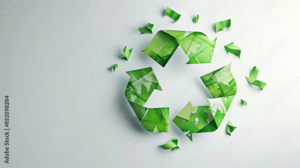 a vibrant image of a hand holding a green earth with solar panels and ...