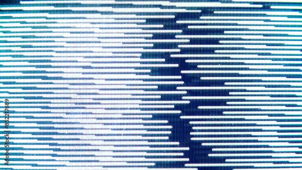 CRT Glitches Change the Station Screen Textures for Digital Design ...