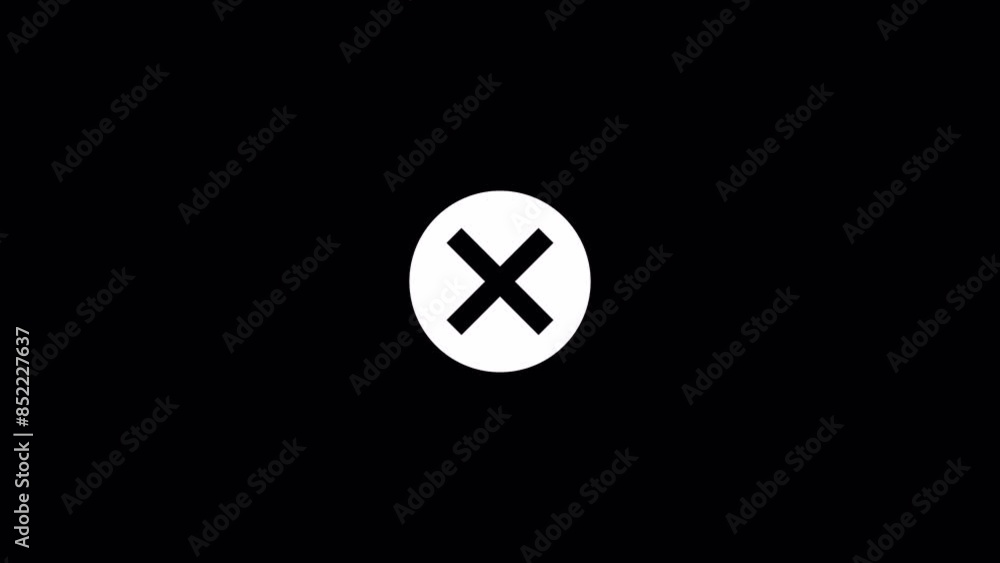 Accepted and approved mark animation, Check mark and wrong mark ...