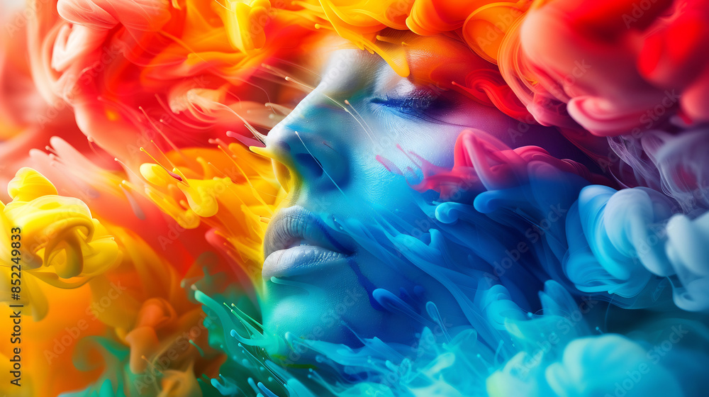 Spectrum of Emotions: Colors of the Human Experience Stock Illustration ...