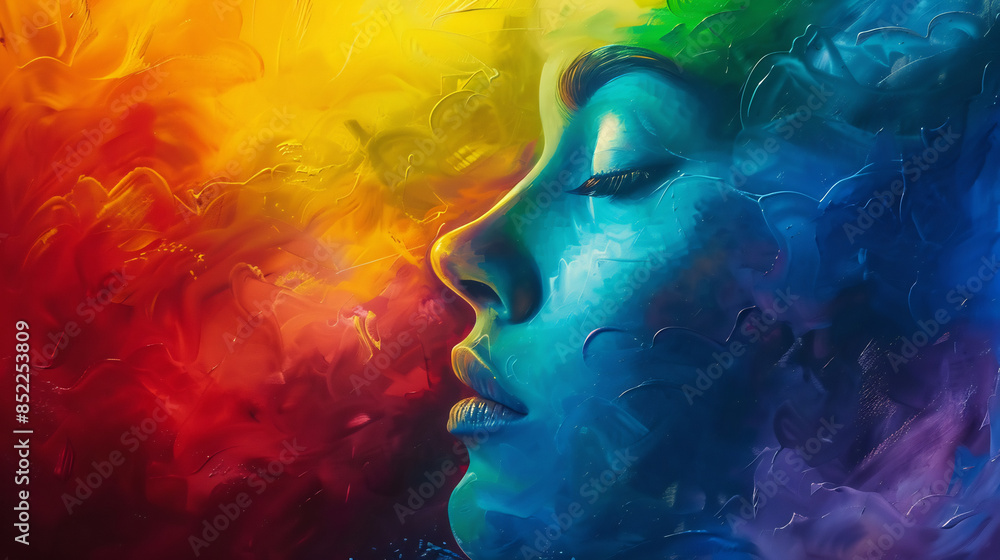 Spectrum of Emotions: Colors of the Human Experience Stock Illustration ...