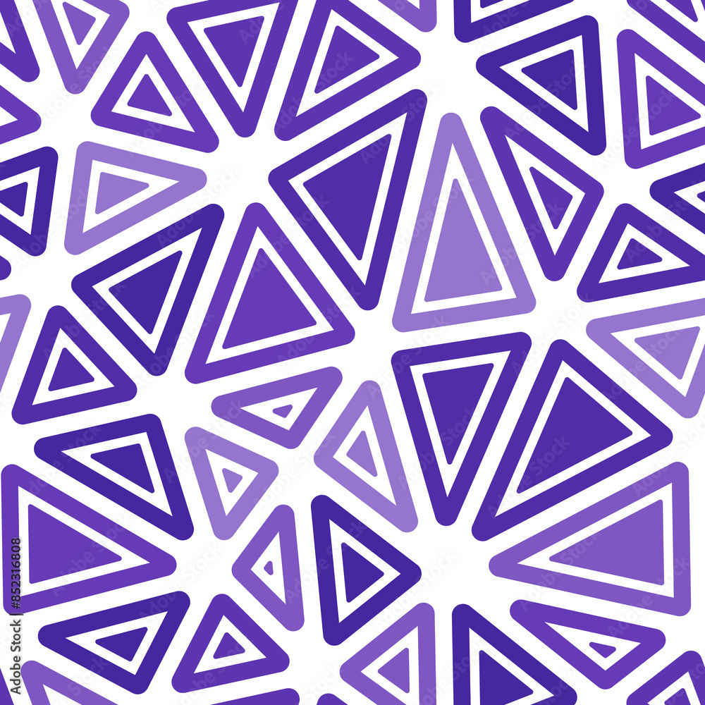 Triangular pattern background. Rounded solid shapes in frames. Big triangles size. Mono tone ...