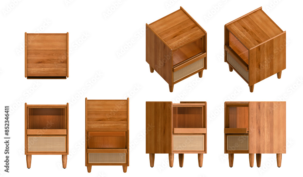 storage, cabinet living room,isometric funiture, top view, front view ...