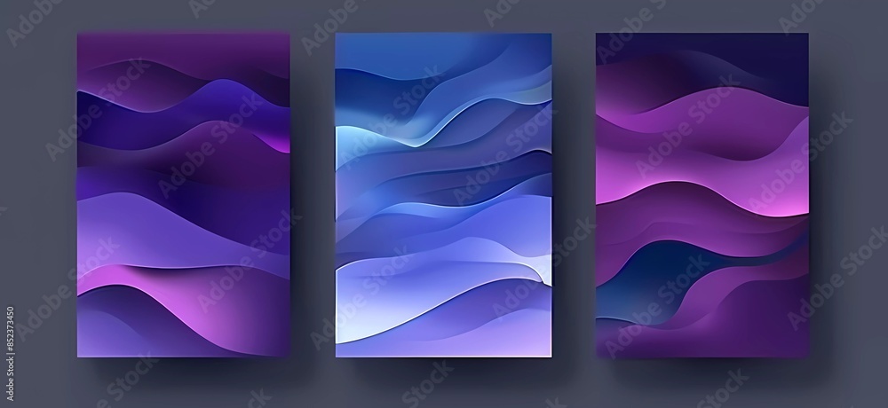 Collection of simple minimalist vertical gradient background vector ...
