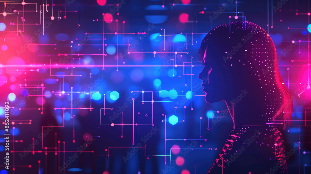 asistente virtual comunicación, masiva interconexión, chatbot, ayuda ...