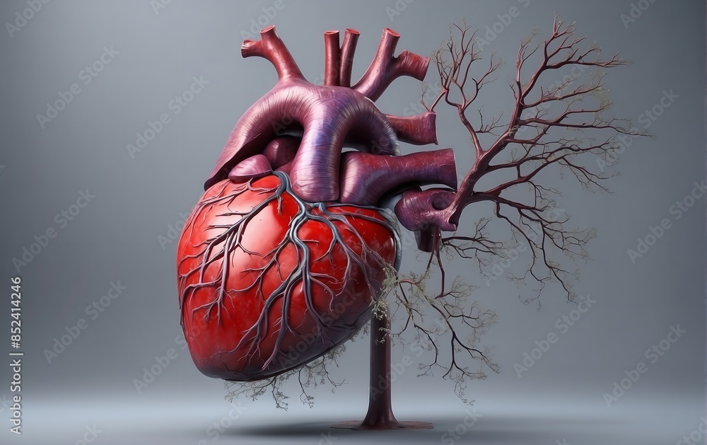 Stockfoto Human heart health concept as a symbol for growing a body ...