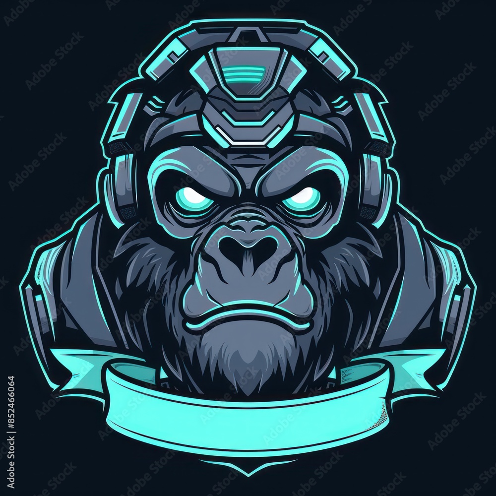 Monkey mascot logo vector. Gorilla monkey logo. Ape and Chimpanzee ...