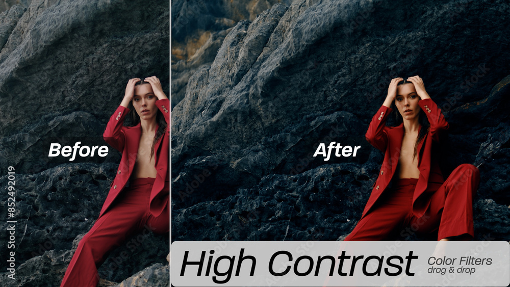 High Contrast Color Filters Stock Template | Adobe Stock