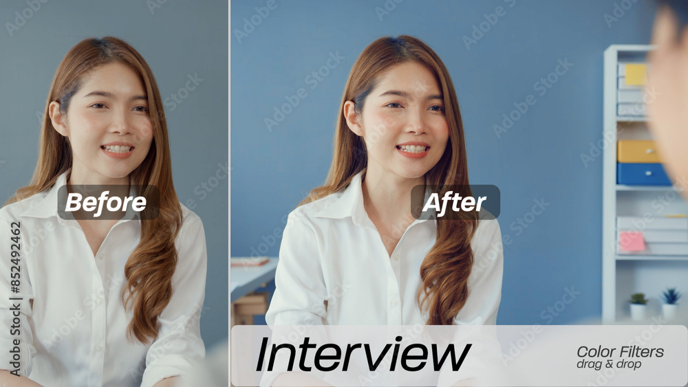 Interview Color Filters Stock Template | Adobe Stock