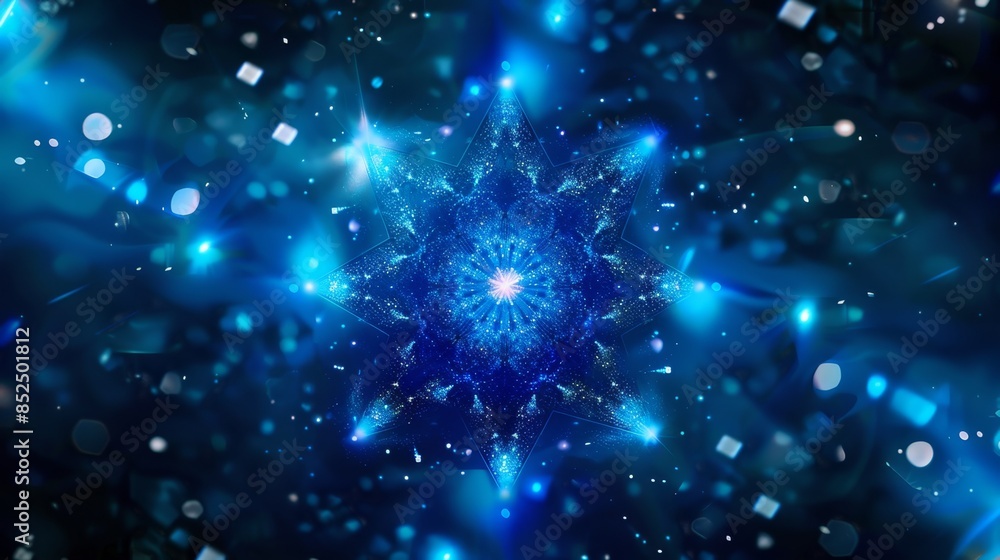 Starry abstract wallpaper from the early computer art era, with angular ...