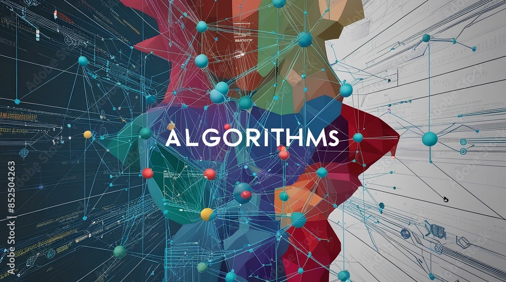 Algorithmic Nexus: Paths of Precision, A visually compelling digital ...