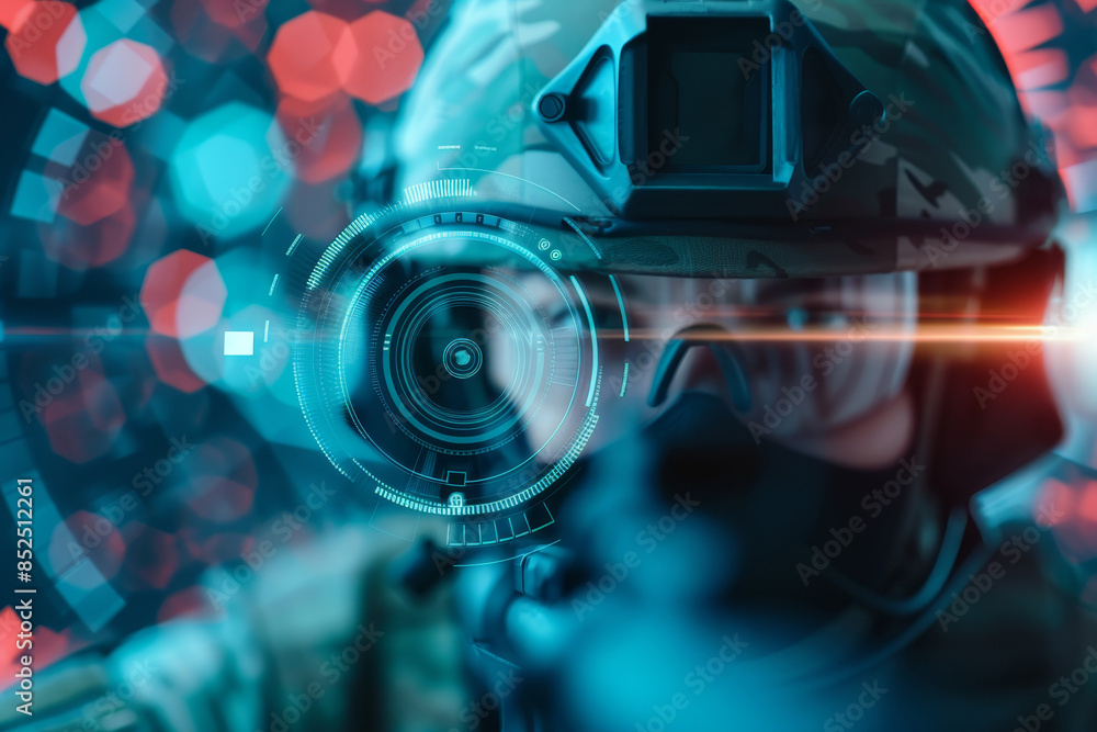 A high-tech battlefield monitoring system using AI to predict enemy ...