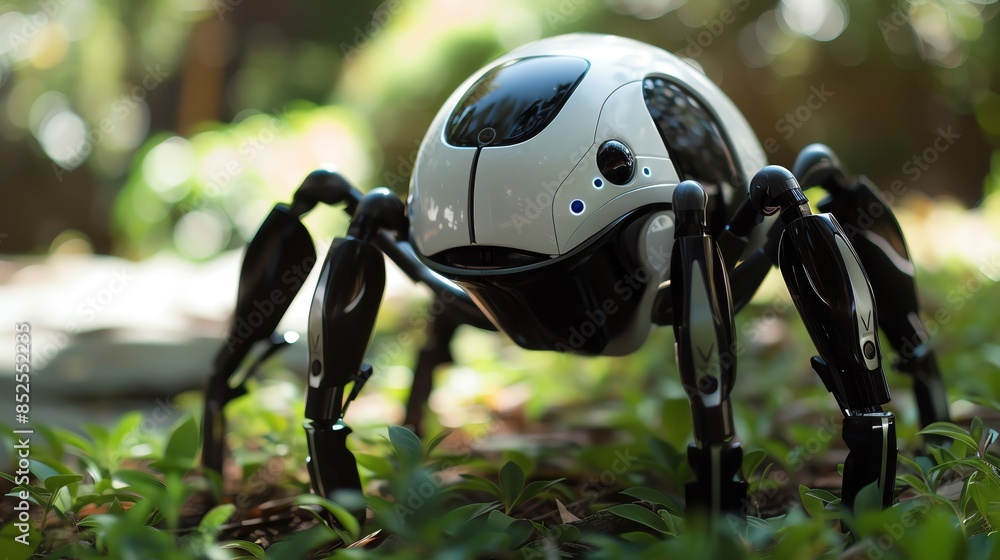 full-body android pet robot following human, obedient behavior ...