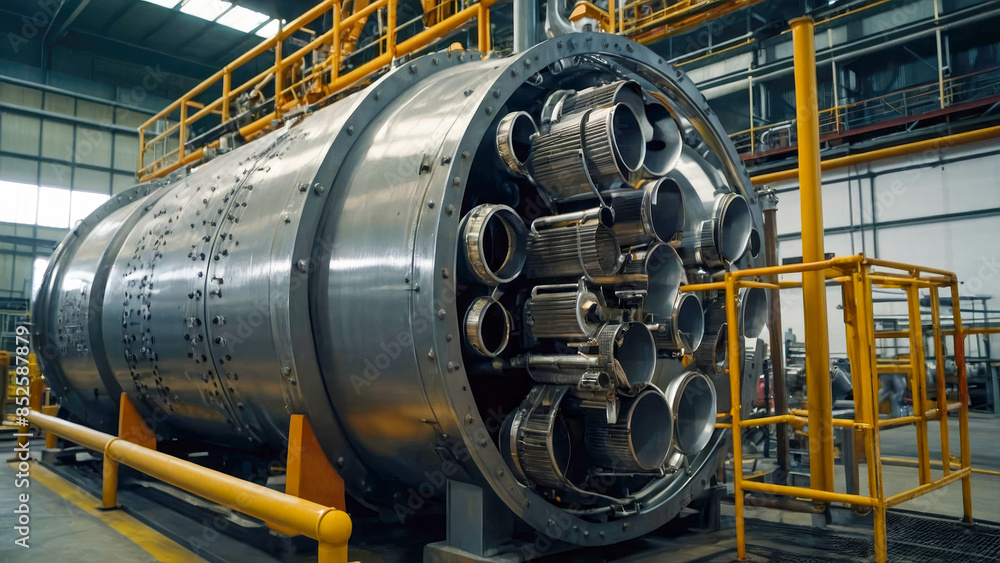 Production of a large tube bundle for a shell-and-tube heat exchanger ...