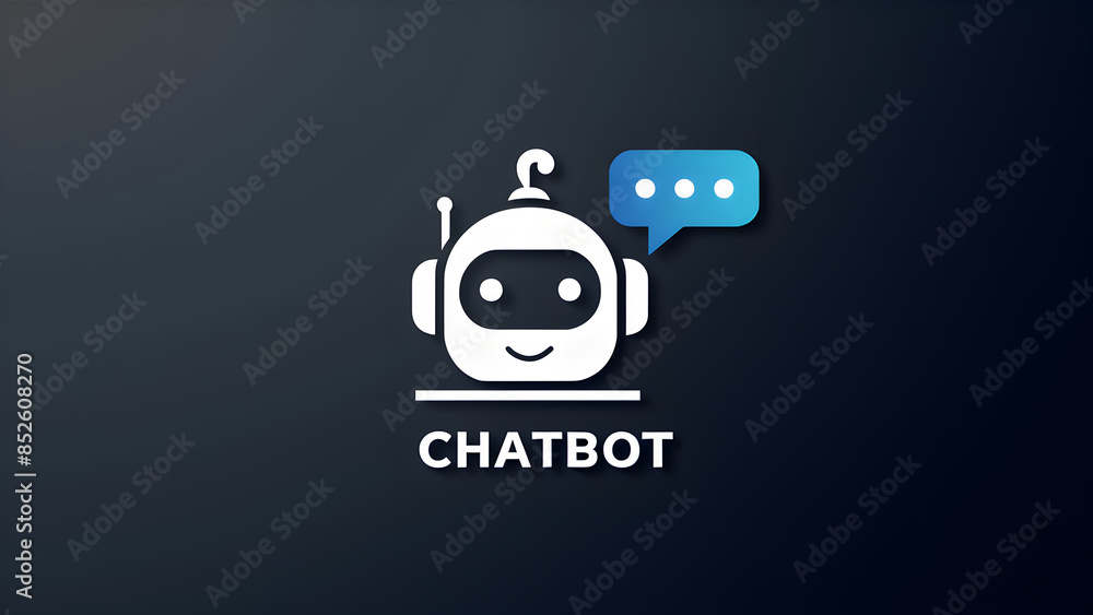 A graphic representation of a chatbot. The chatbot is depicted as a ...