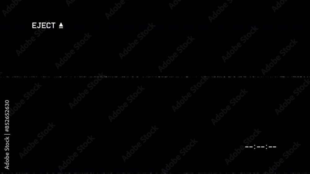 VCR eject with timeline overlay, Damaged VHS eject texture with ...