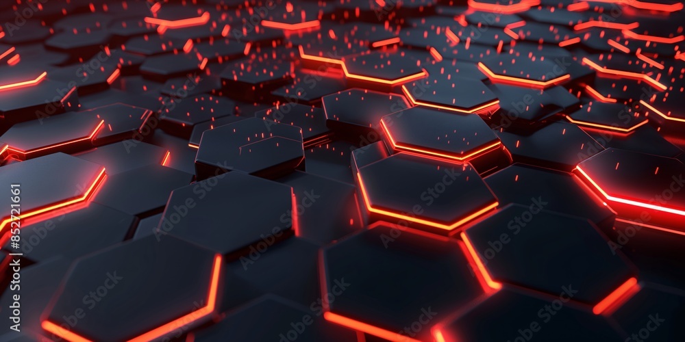 Generate a sleek and abstract hi-tech geometric background, designed ...
