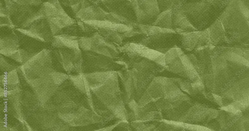 crumpled wrinkled sheet of paper. Stop motion animated paper texture ...