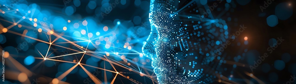 AI Identity Verification An icon of AI processing identity verification ...