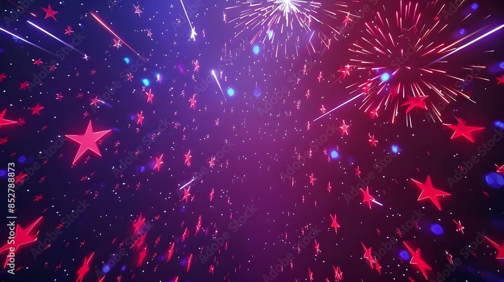 4th of july background. 4th of july zoom background with sparkles ...