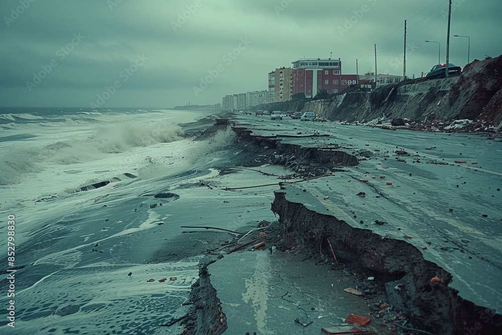 Foto de Climate Crisis: Coastal Erosion and Infrastructure Damage ...
