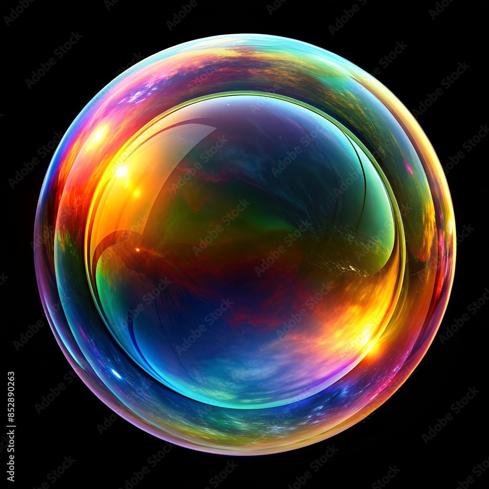 rainbow in bubble,rainbow in sphere,rainbow bubble,rainbow sphere ...
