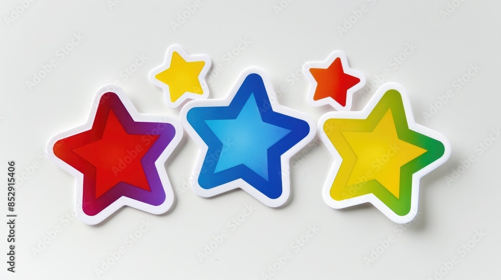 Guide to Energy Efficiency 5 Star Rating Logo Sticker on White ...