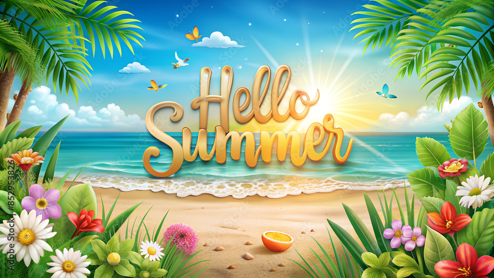 Best Summer Backgrounds for Beach and Tropical Themes Stock ...