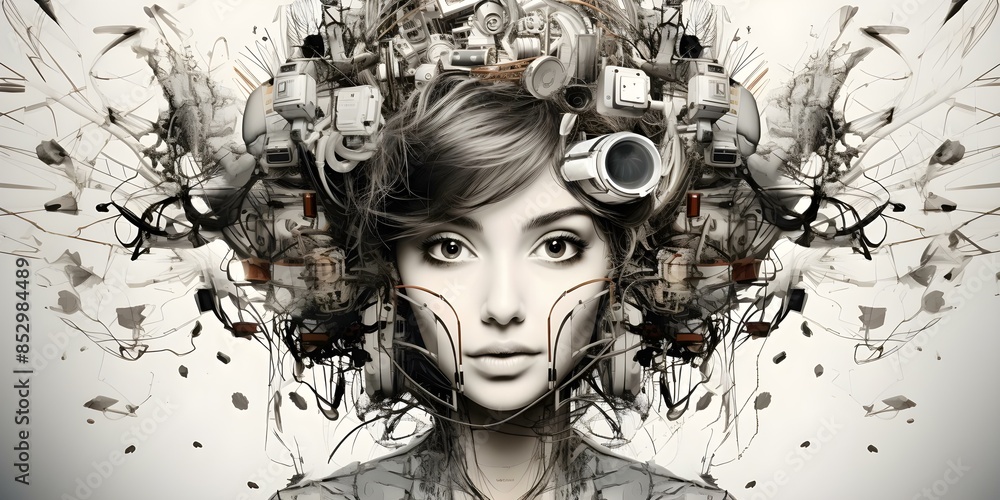 Engaging doodle showcasing filmmaking and photography tools capturing ...