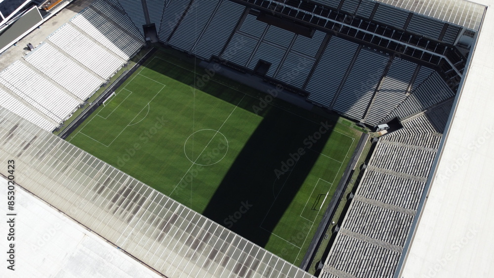 NeoQuimica Arena soccer football stadium. Photo taken in Itaquera, SP ...