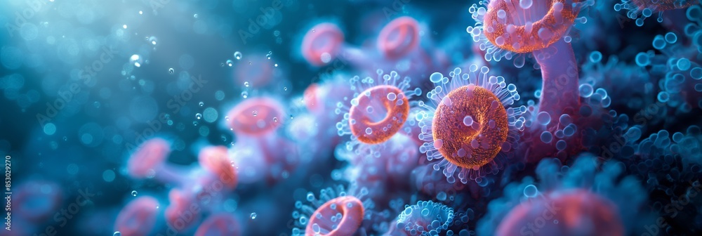 Underwater Coral Polyps. Detailed macro shot of vibrant coral polyps ...