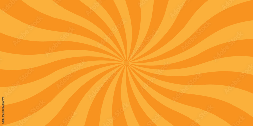 Vector Abstract orange sun rays and sunburst backdrop background ...